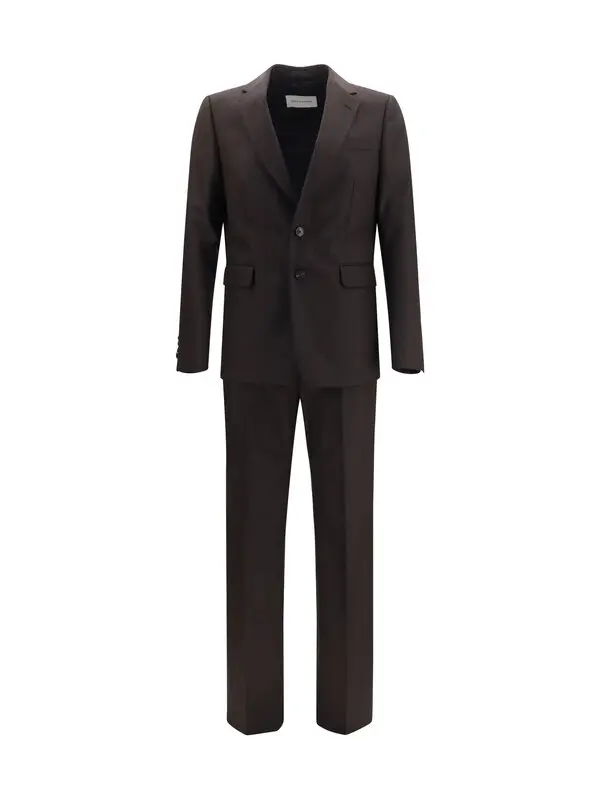 Dries Van Noten Chevron Wool Suit