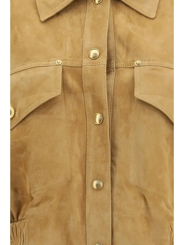 Versace Suede Blouson Jacket