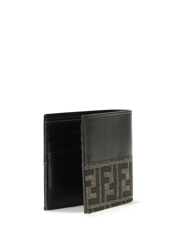 Fendi Ff Jacquard Bifold Wallet