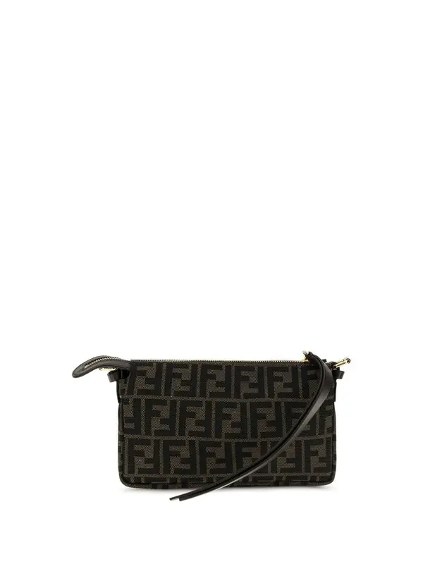 Fendi All-over Monogram Jacquard Shoulder Bag - Brown