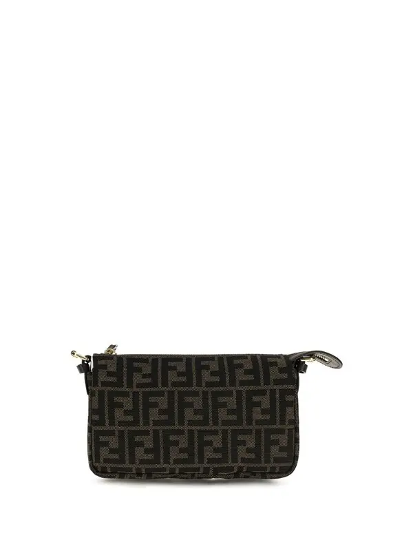 Fendi All-over Monogram Jacquard Shoulder Bag - Brown
