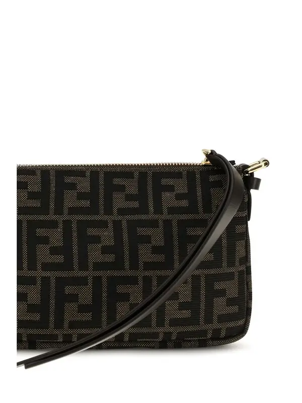 Fendi All-over Monogram Jacquard Shoulder Bag - Brown