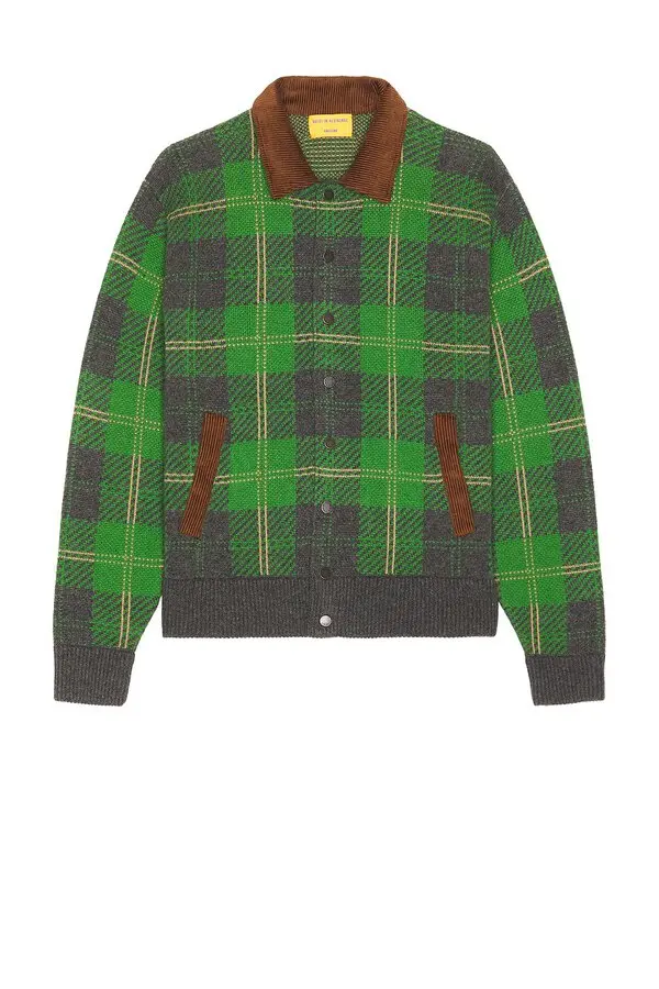 Guest In Residence Tartan Bomber