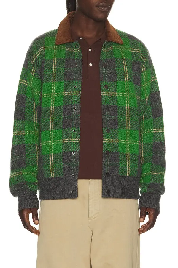 Guest In Residence Tartan Bomber