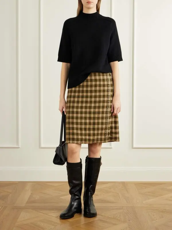 Tory Burch Fellini Leather Knee High Boots