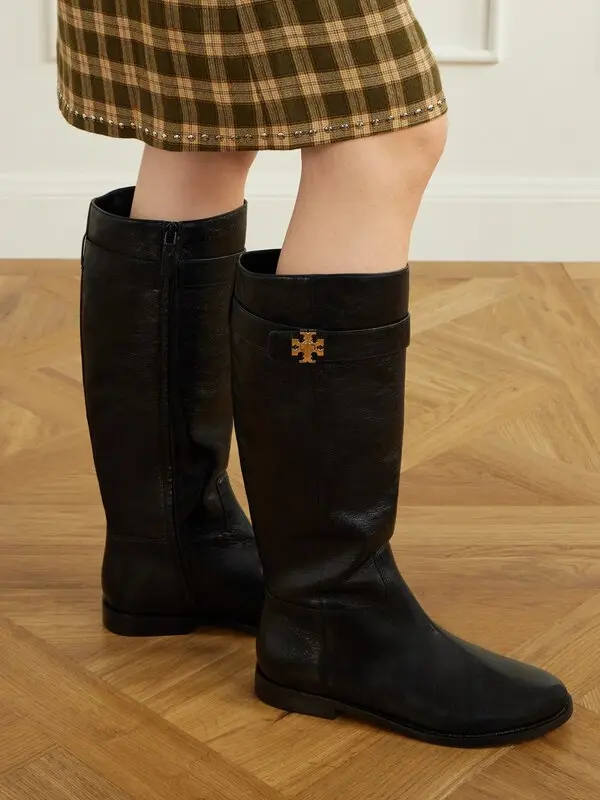 Tory Burch Fellini Leather Knee High Boots