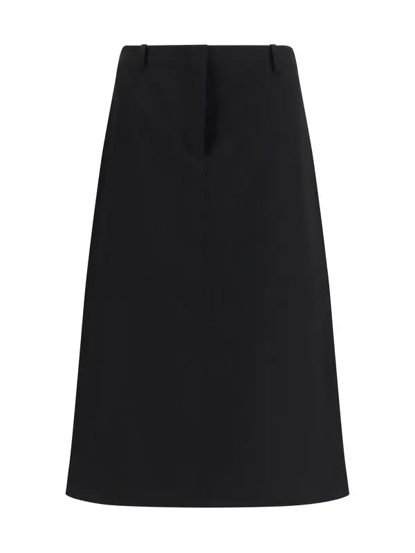Fendi Grain De Poudre Skirt - Black