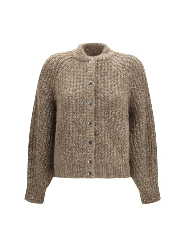 Brunello Cucinelli Sequin Embellished Crew Neck Cardigan