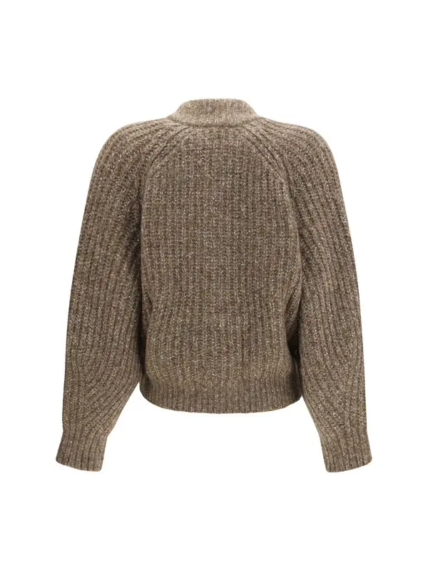 Brunello Cucinelli Sequin Embellished Crew Neck Cardigan