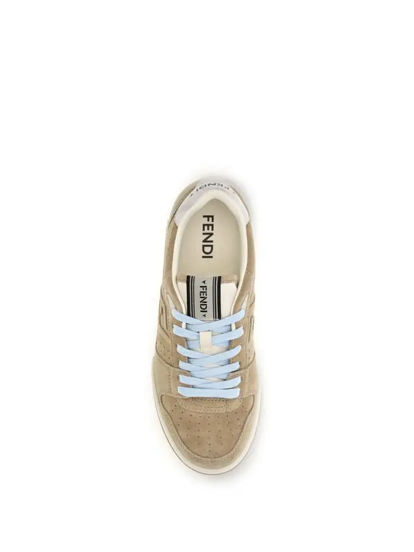 Fendi Match Suede Sneakers