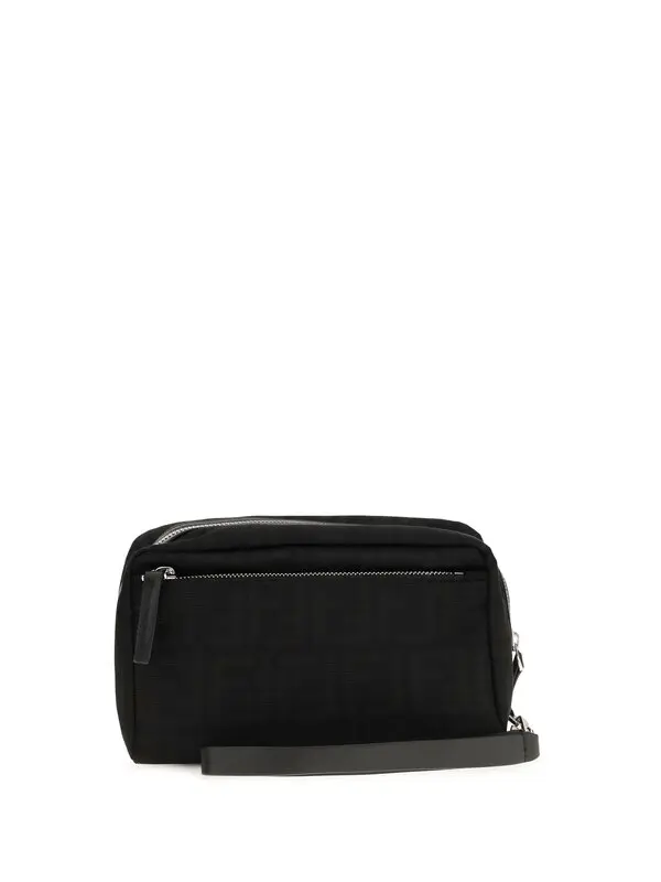Fendi Ff Jacquard Beauty Case - Black