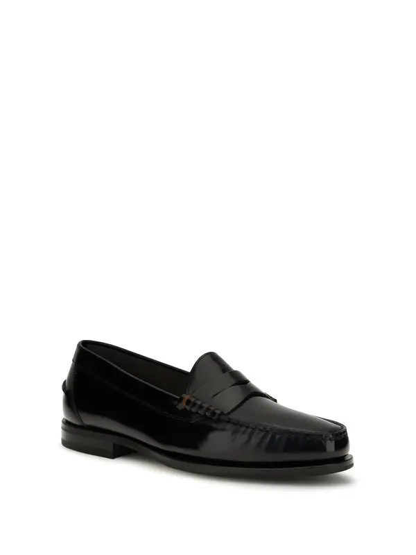Santoni College A Novembre Patent Leather Loafers