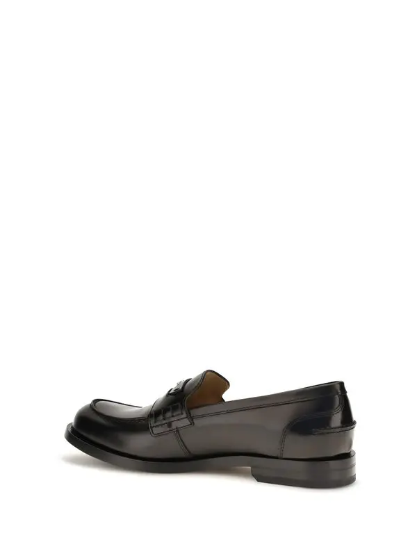 Fendi Ateneo Calfskin Loafers