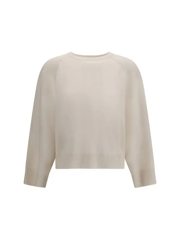 Brunello Cucinelli Cashmere Crewneck Sweater - White