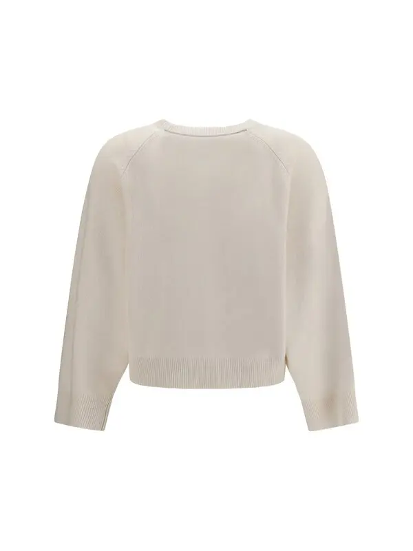 Brunello Cucinelli Cashmere Crewneck Sweater - White
