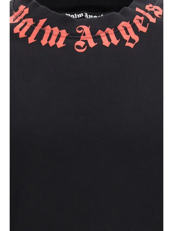 Palm Angels Neck Logo Sweatshirt