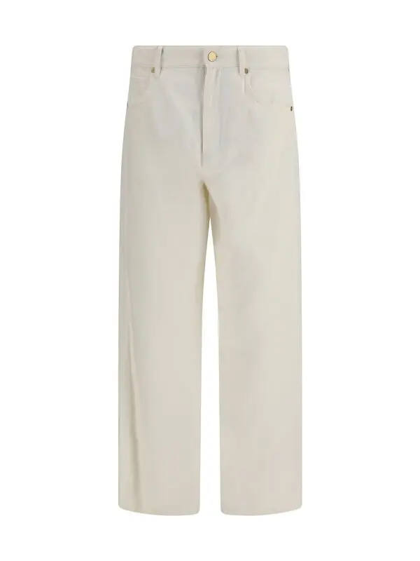 Max Mara S Cotton And Linen Pants - Multicolor