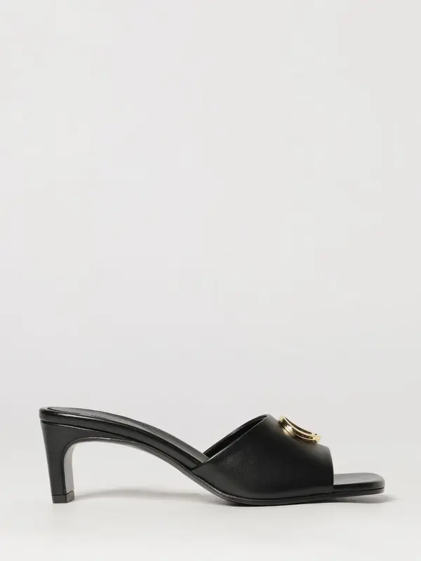 Gucci Heeled Sandals With Gold Tone Detail