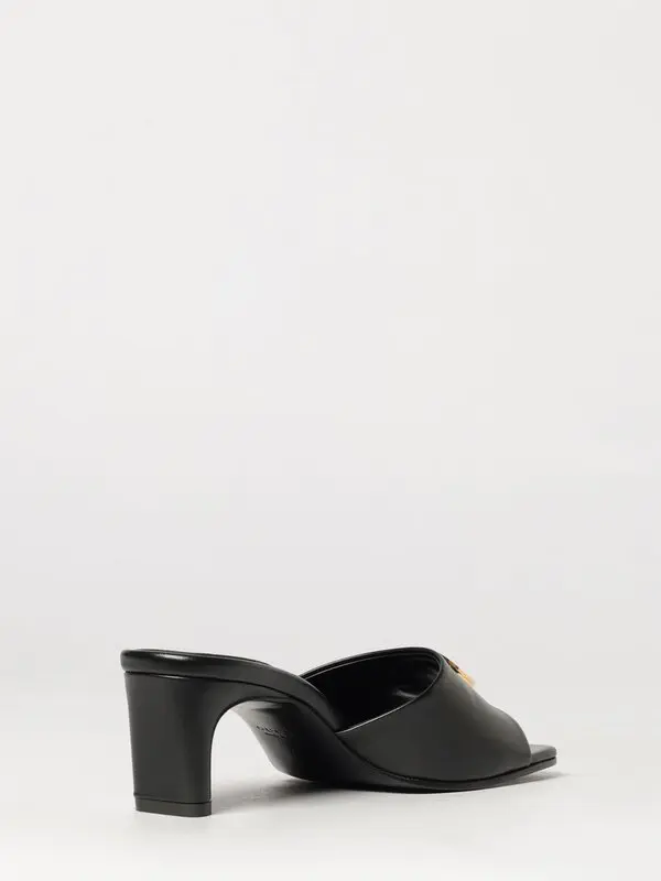 Gucci Heeled Sandals With Gold Tone Detail