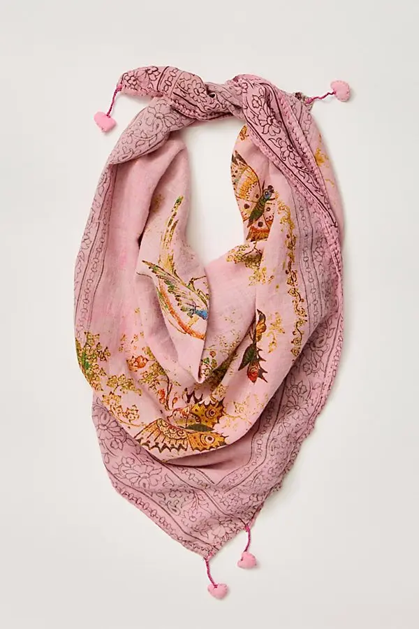 MAGNOLIA PEARL Good Fortune Handkerchief - Pink