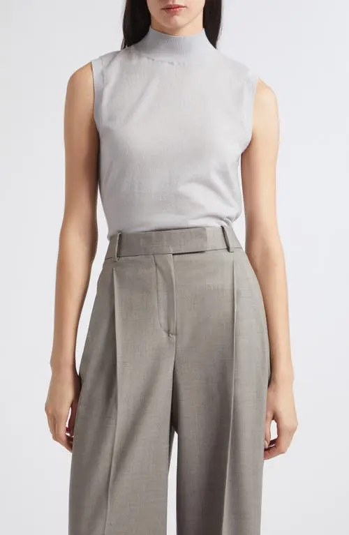 REISS Evelyn Funnel Neck Merino Wool Top