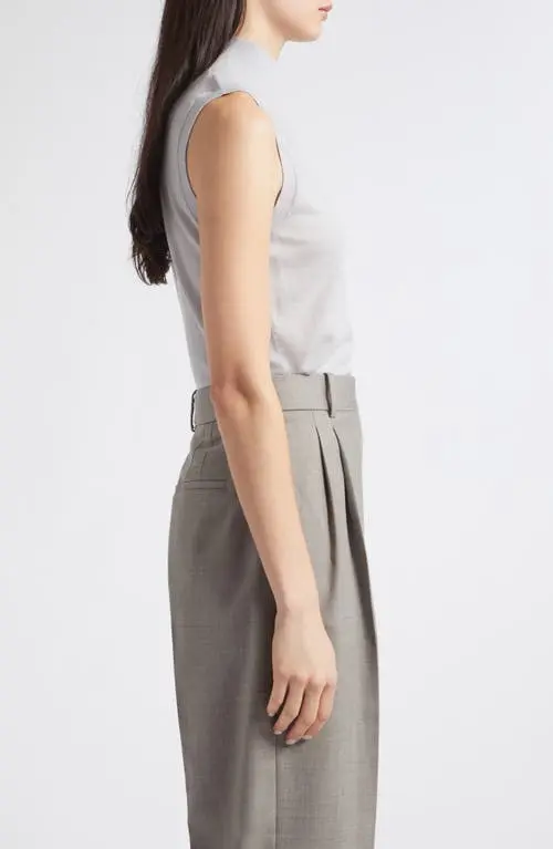 REISS Evelyn Funnel Neck Merino Wool Top