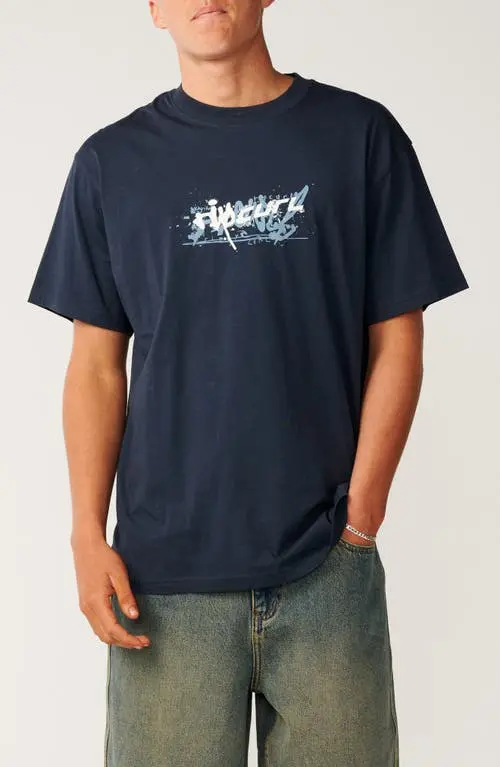 Rip Curl Archive Mash Up Cotton Graphic T-shirt
