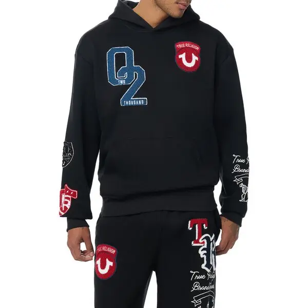 True Religion Logo Patch Hoodie