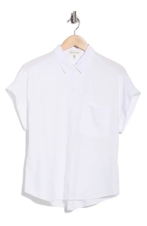 CLOTH & STONE Short Sleeve Button-up Shirt