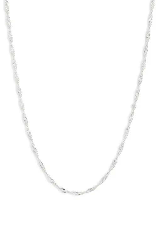 Nordstrom Rope Chain Necklace - Silver