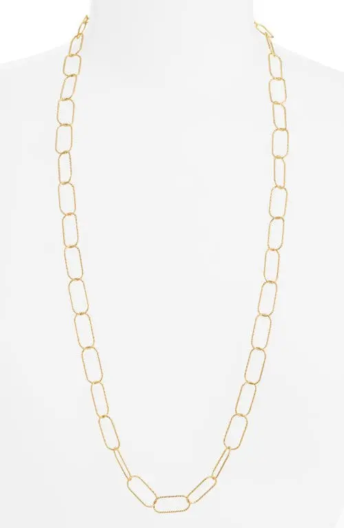 Nordstrom Textured Oval Link Necklace - Gold