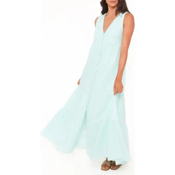 PETAL & PUP Lovisa Eyelet Cotton Maxi Dress