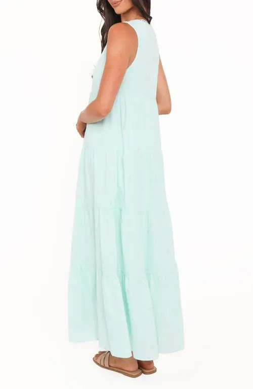 PETAL & PUP Lovisa Eyelet Cotton Maxi Dress