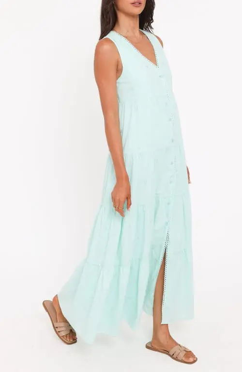 PETAL & PUP Lovisa Eyelet Cotton Maxi Dress