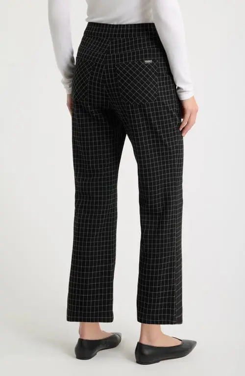 Hue Windowpane Kick Flare Pants