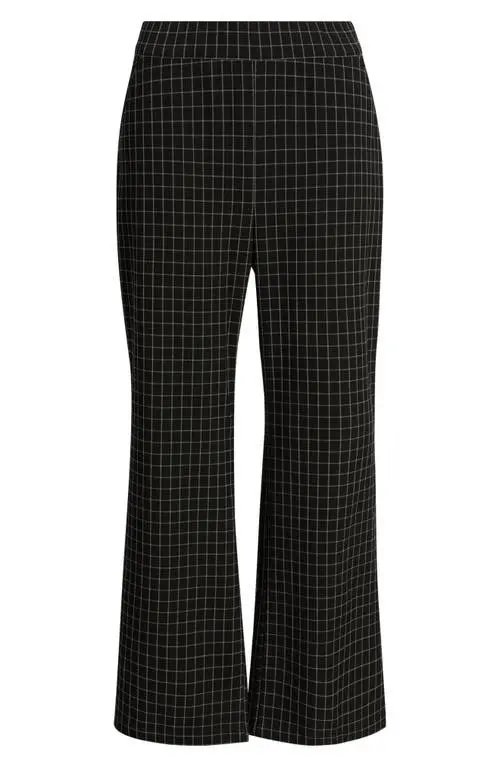 Hue Windowpane Kick Flare Pants