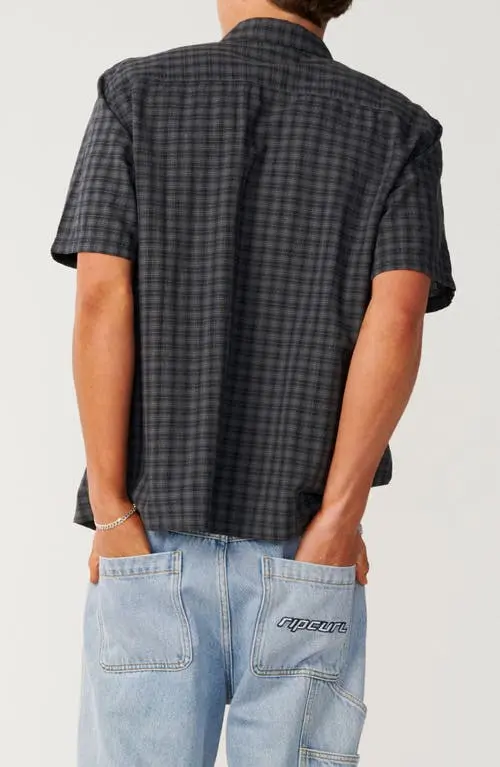 Rip Curl Classic Surf Check Short Sleeve Cotton Button-up Shirt