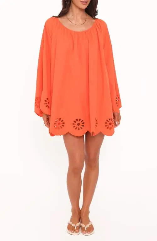 PETAL & PUP Tampa Long Sleeve Shift Minidress