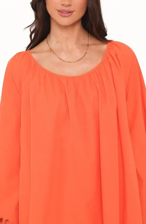 PETAL & PUP Tampa Long Sleeve Shift Minidress