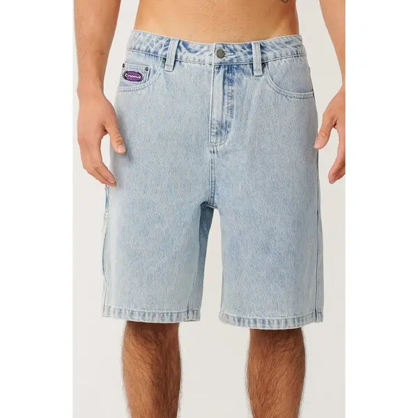 Rip Curl Carpenter Denim Shorts - Bleached Blue