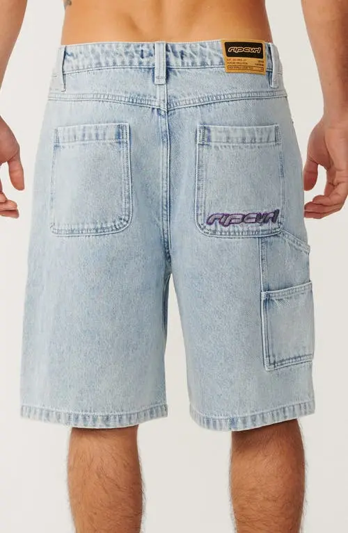 Rip Curl Carpenter Denim Shorts - Bleached Blue