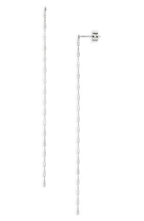 Nordstrom Delicate Chain Linear Drop Earrings - Sterling Silver Plated