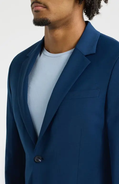 OPEN EDIT Wool Blend Sport Coat - Navy Pageant
