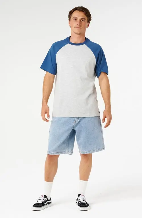 Rip Curl Classic Colorblock Raglan Sleeve Cotton T-shirt