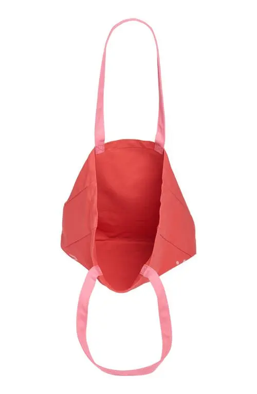Nordstrom Embroidered Logo Tote Bag - Red Blaze