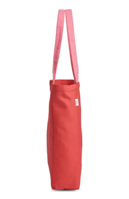 Nordstrom Embroidered Logo Tote Bag - Red Blaze