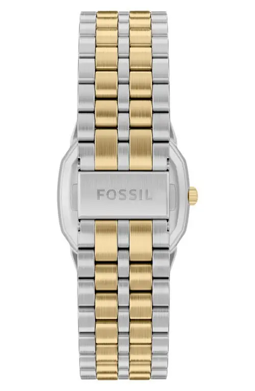 Fossil Harlow Octagonal Case Watch With Guilloche Dial - Two Tone