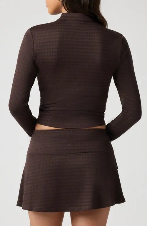 FLORENCE BY MILLS Keyhole Cutout Knit Top