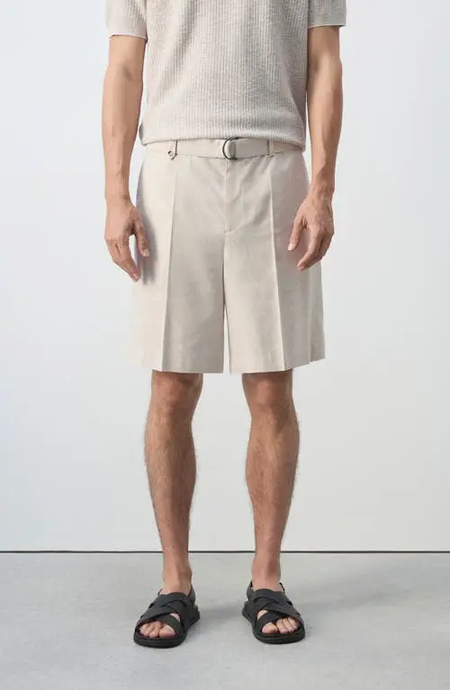 Mango Belted Bermuda Shorts