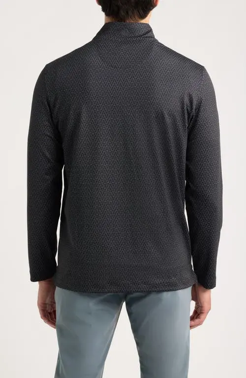 Johnston & Murphy Game Day Xc+™ Goal Post Print Quarter Zip Pullover